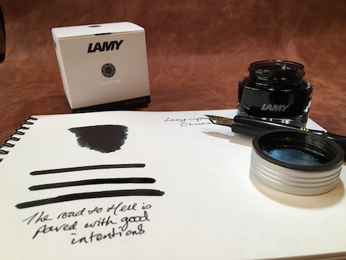 Ink Of The Month – March ‘20 – Lamy Crystal Obsidian – The Indian ...