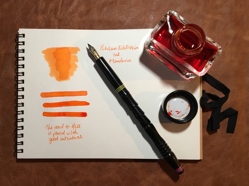 Ink Of The Month – August ’20 – Pelikan Edelstein Mandarin – The Indian ...