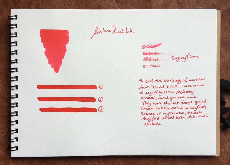 Ink Of The Month – May ‘21 – Jinhao Red – The Indian Marmalade Company